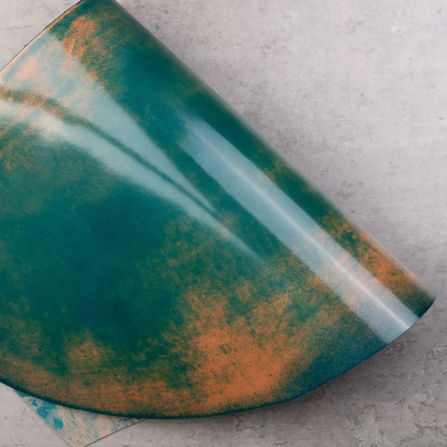 ROCADO MARBLED SHELL CORDOVAN – TURQUOISE – WITH TWO STAMP - Belts ...