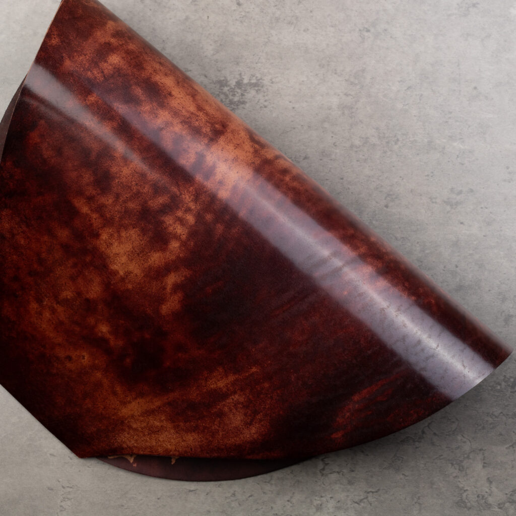 ROCADO MARBLED SHELL CORDOVAN – BURGUNDY – WITH TWO STAMP - Belts ...
